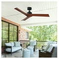 52" Black Lowe Profile Ceiling Fan without Light - Walmart.com
