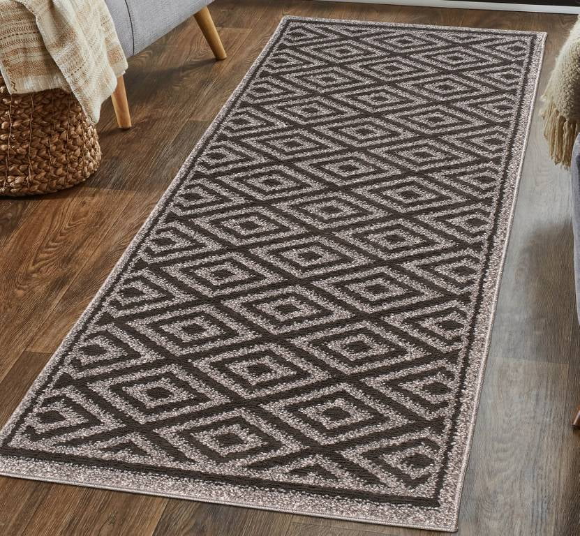 Sofihas Modern Geometric Design Door Mat Runner Set - 2 Piece Rug Mat ...
