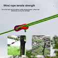 Tent Guide Rope Lightweight Guy Line Cord with Aluminum Adjuster ...