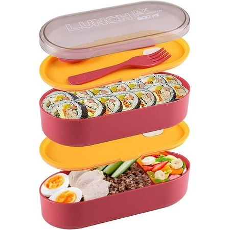 Japanese Bento Box Adult Lunch Box,stackable 4 Layer Bento Box With ...