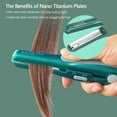 Lura Small Flat Iron for Pixie Haircut 1/2 Inch Nano Titanium Travel ...