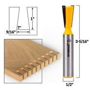 90 Degree X 1" Diameter V Groove Router Bit - 1/2" Shank - Yonico 14996 ...