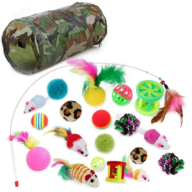 Amdohai 21PCS Cat Toy Interactive Toys Variety Pack Set Including Cat ...