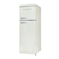 Frigidaire 7.5 Cu. ft. Top Freezer Refrigerator in Cream, Rounded ...