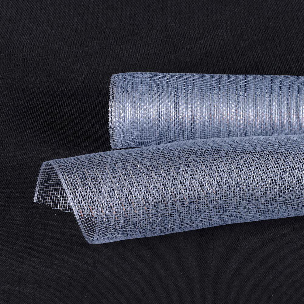 Silver - Deco Mesh Wrap Metallic Stripes - ( 21 Inch x 10 Yards ...