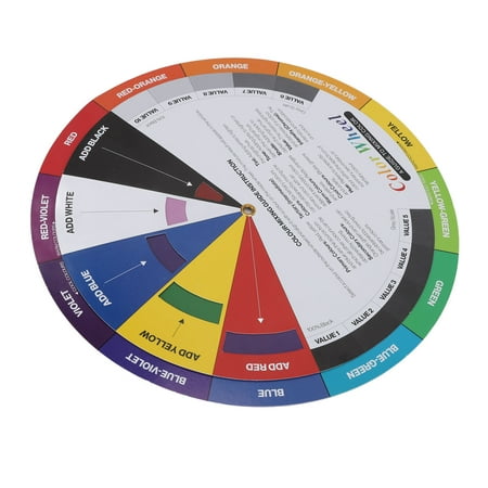 Color Mixing Guide, Color Wheel Clear Professional 2 Side Rotating ...