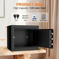 TNTANTS Digital Safe Box 0.5 Cubic Feet Home Security Lock Box with ...