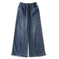 Kureaily Girls Straight Leg Jeans Classic Denim Pants For And Autumn ...