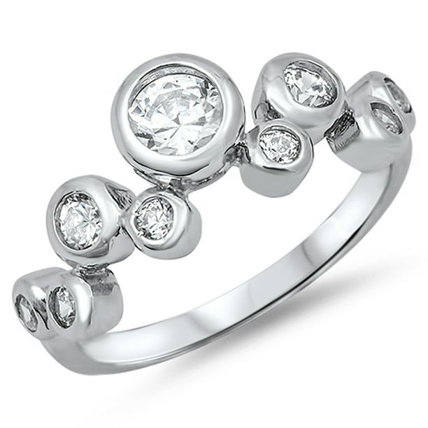 Prime Jewelry Collection Sterling Silver Womens Flawless Colorless