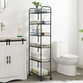 Free Shipping! 6 Tier Rolling Cart,Mobile Storage Shelving Unit with ...