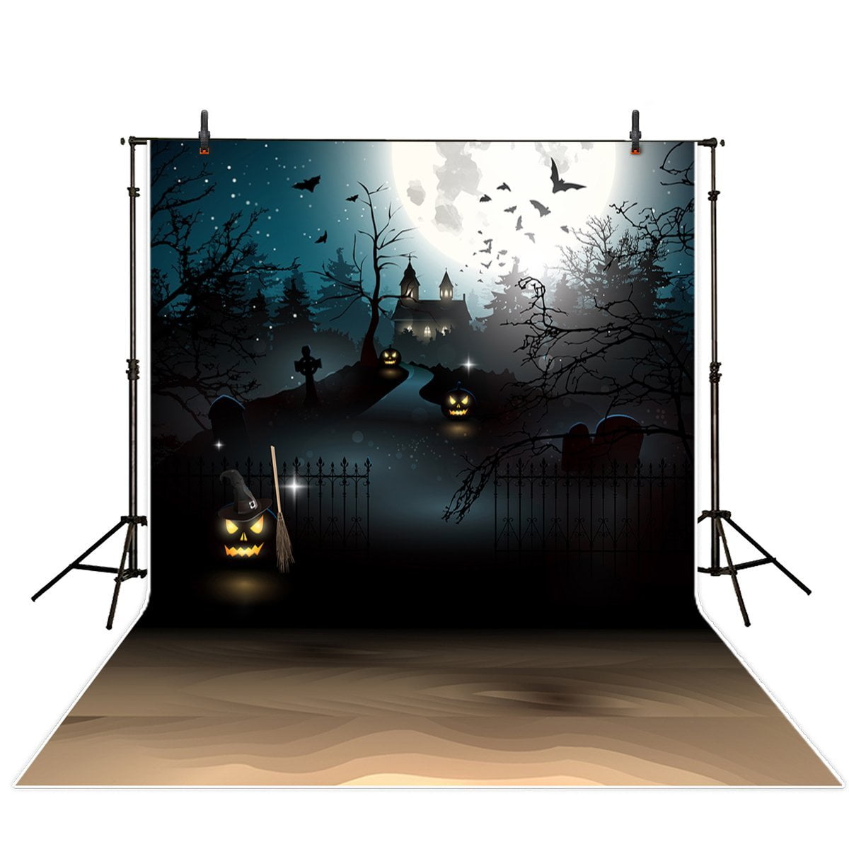 GreenDecor Polyster 5x7ft Halloween Theme Photography backdrop ...