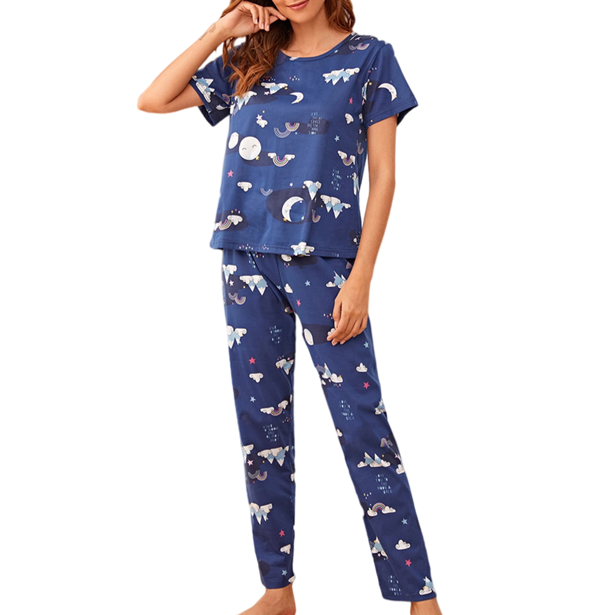 Click here for Innerwin Pajamas Set Plaid Printed Ladies Sleepwea... prices