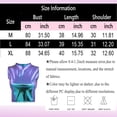 COMVALUE Women's Holographic Shiny Metallic Dance Tank Tops Sleeveless ...
