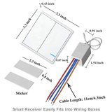 GREENCYCLE 1 PK 2-way Wireless Switch 2 PK Remote Receiver Smart ...