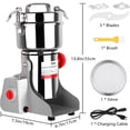 3000W Electric Grain Mill Grinder, 800g Stainless Steel Flour Mill ...