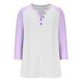 Atogsazn Kids Girls V Neck Shirt Children Button Down 3/4 Sleeve ...