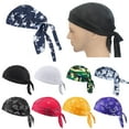 Cool Pirate Hat for Women Men Fashion Turban Hat Adjustable Slouch Hat ...