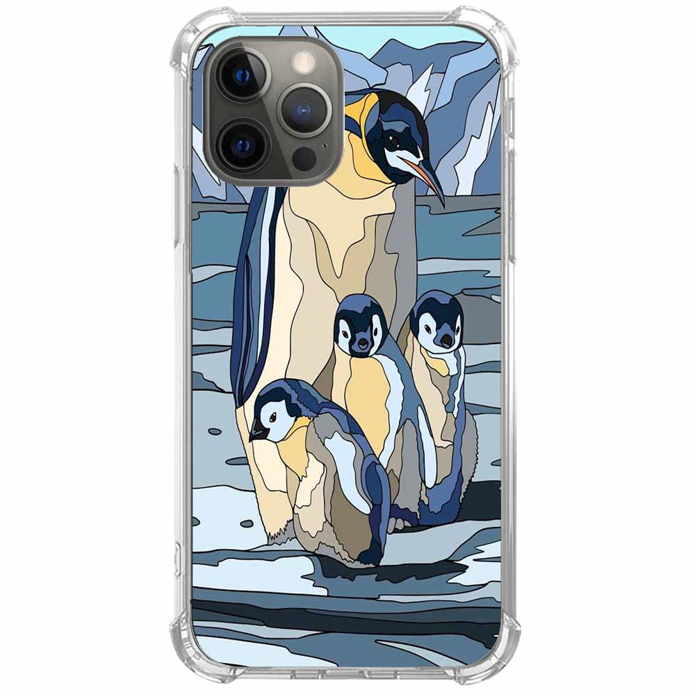 Penguin Family Case for iPhone 14 Pro Max ,Aesthetic Art Design Pattern ...