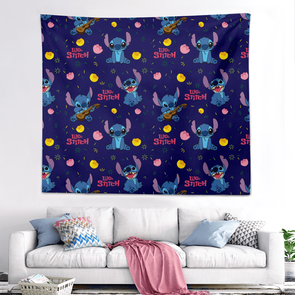 Stitch Cartoon Party Photography Backdrops Colorful Background Party ...