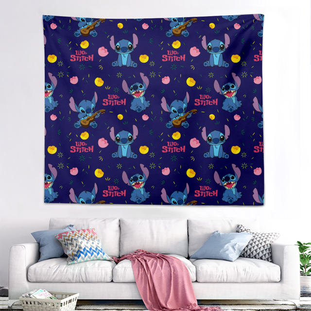 Stitch Cartoon Party Photography Backdrops Colorful Background Party ...