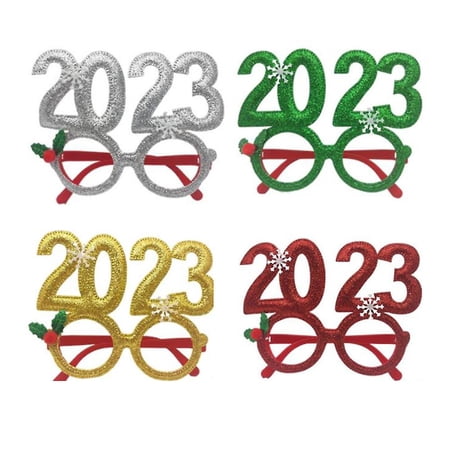 4pc 2023 Gift Party Party Props New Year Glasses-4 colors- | Walmart Canada