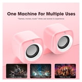 USB Wired Computer Speakers Pink Laptop Speaker Subwoofer Deep Bass ...