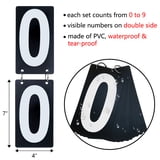 GOGO 2 Sets Waterproof Flip Scoreboard Numbers, 4 x 7 inch, 0-9 Double ...