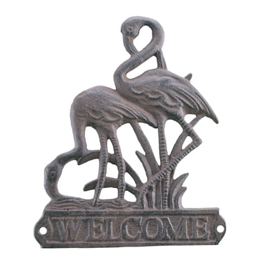 Welcome with Flamingo Sign - Tiki Bar Decor | #snd2503626 - Walmart.com