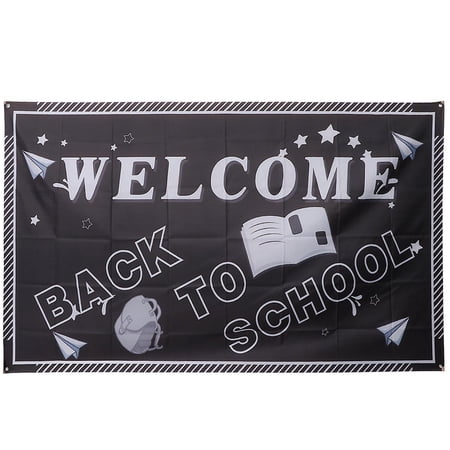 1 Pc Starting School Banner Welcome Back To School Hanging Pull Flag ...