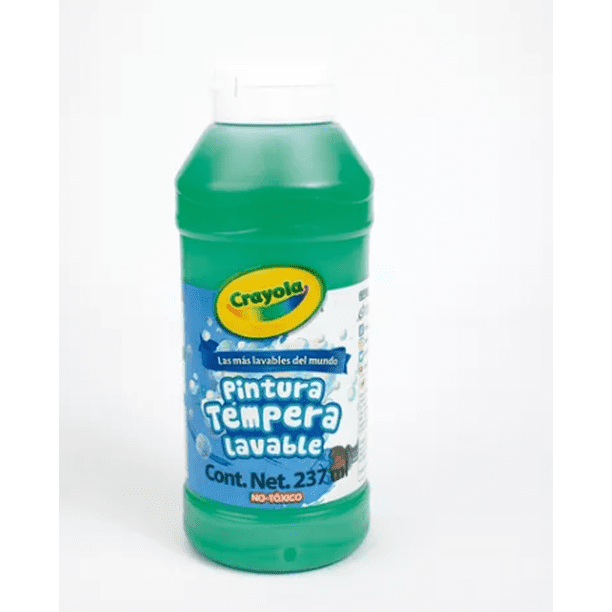 PINTURA TÉMPERA CRAYOLA COLOR VERDE Crayola 00121 | Bodega Aurrera en línea