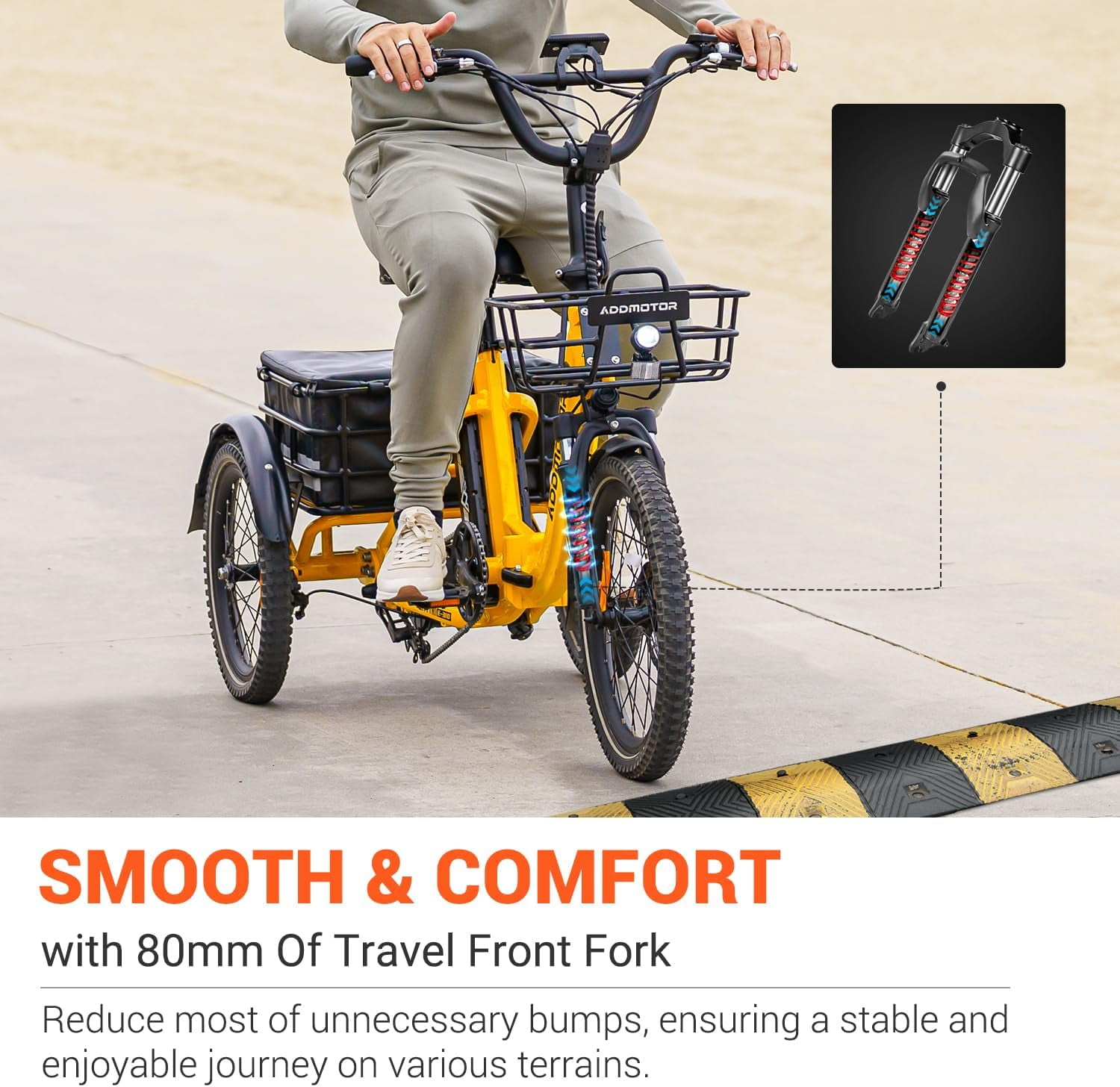 Addmotor Electric Trike for Adults, 750W, Folding Australia | Ubuy