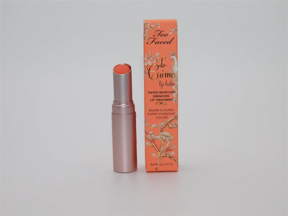 Too Faced La Creme Tinted Moisture Lip Balm Peachy Keen .11 Oz ...
