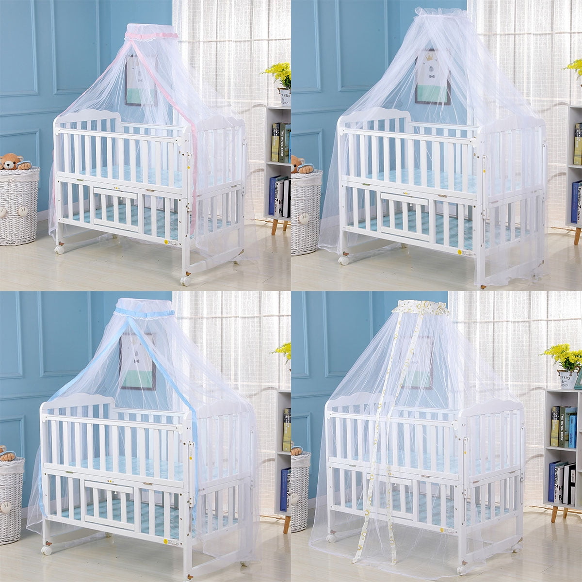 Nosii 1PC Crib Dome Net Baby Child Mosquito Net Newborn Foldable ...