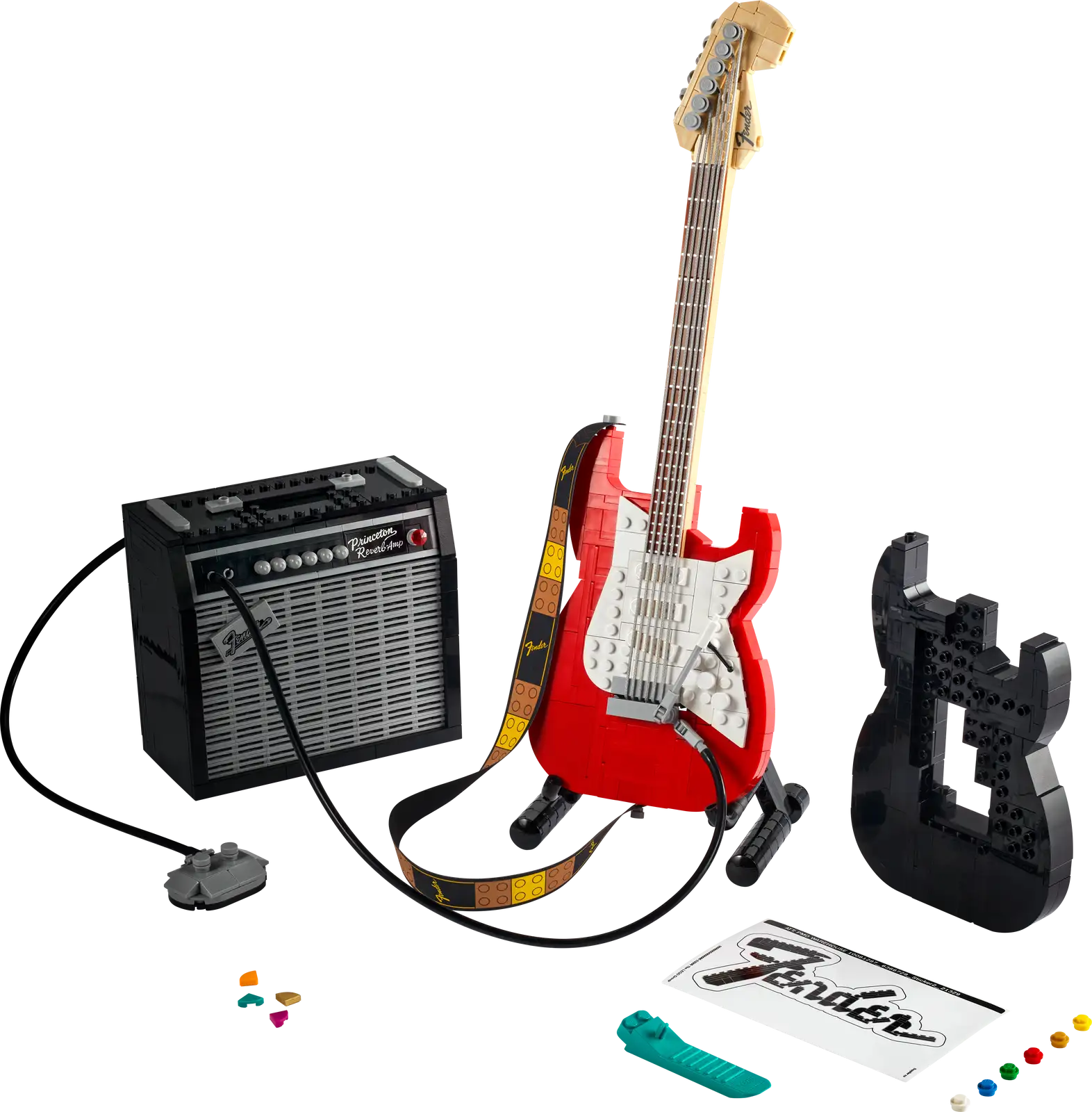 LEGO Ideas Fender Stratocaster 21329 DIY Guitar Model Building Set with ...