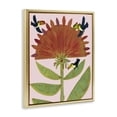 Stupell Industries Tropical Plant & Toucans Gold Framed Floater Canvas ...
