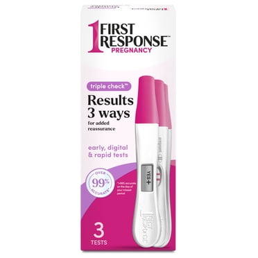 Equate Triple Test Pregnancy Test Pack with Early Result Test, One Step ...