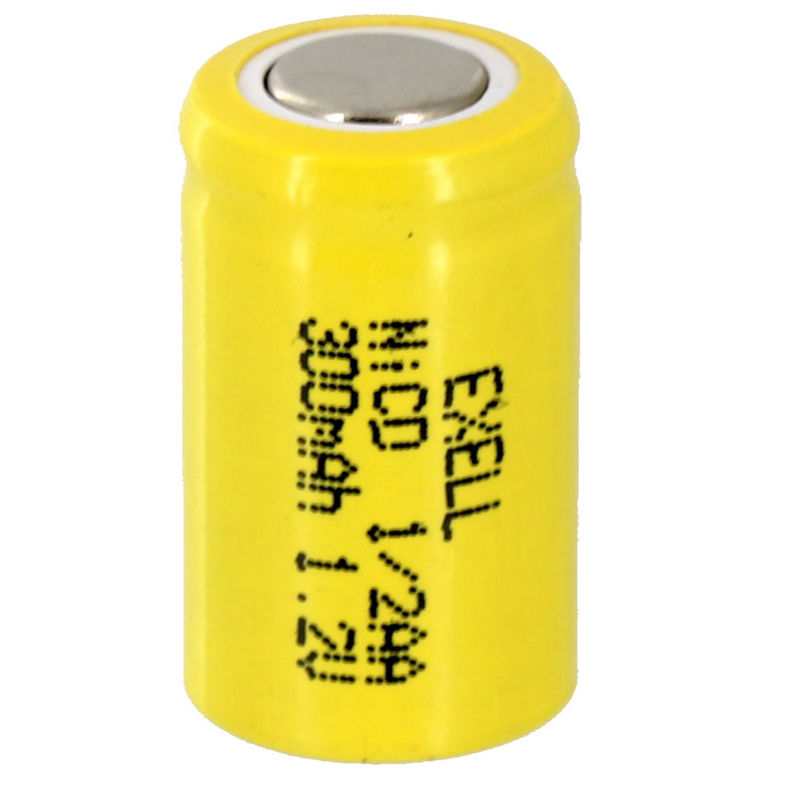 Exell 1/2AA NiCD 300mAh 1.2V Flat top Rechargeable Battery - Walmart.com