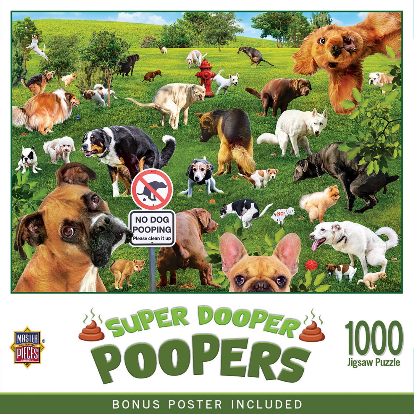 MasterPieces 1000 Piece Jigsaw Puzzle - Super Dooper Pooper - 19.25"x26 ...