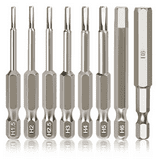 8pcs Hex Head Allen Wrench Drill Bits Set 100mm SAE Metric Allen ...