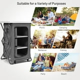 Patiojoy BBQ Prep Foldable Patio Portable Outdoor Camping Storage ...