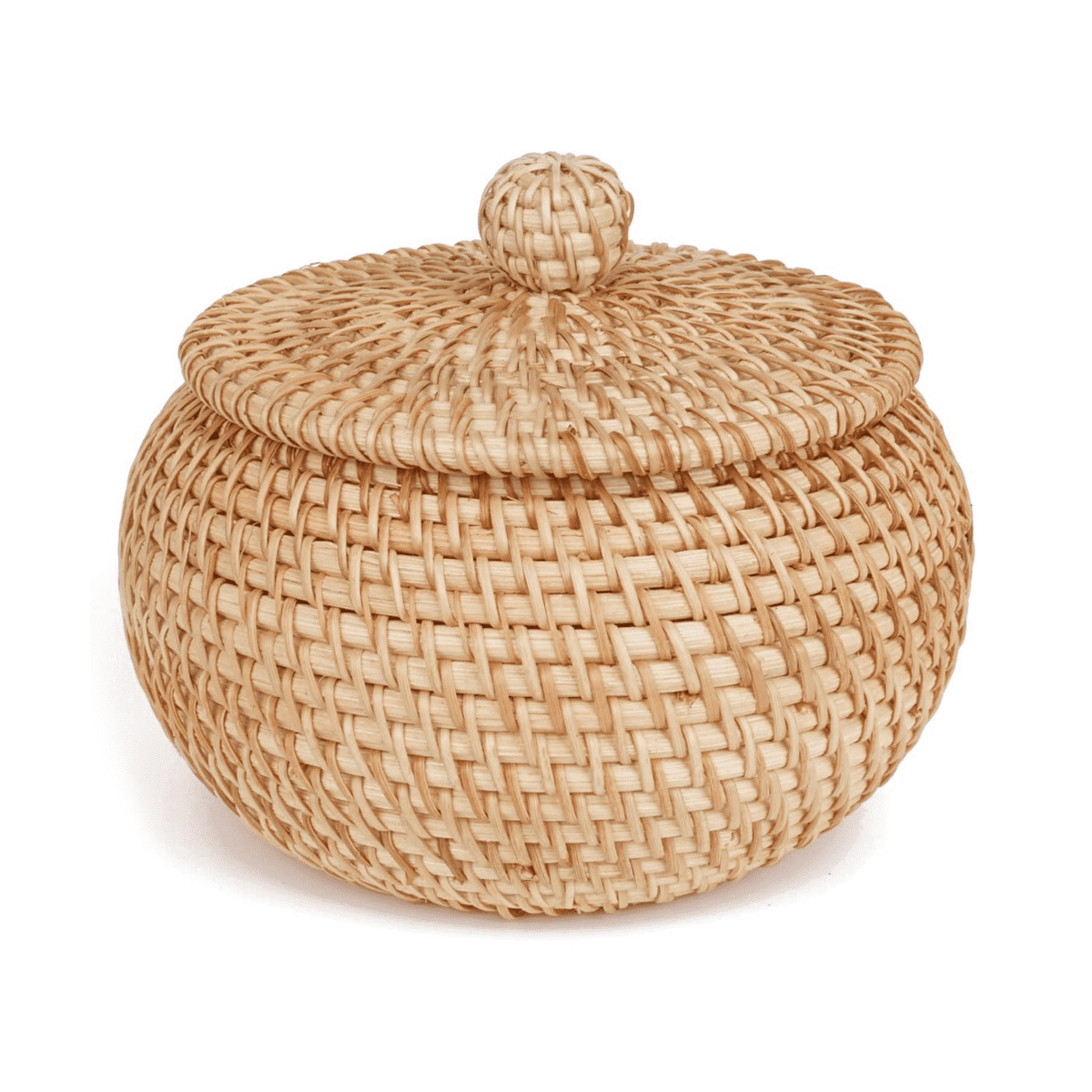 Click here for Unbranded Rattan Round Basket With Lid  Rattan Sto... prices
