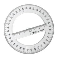 Acrimet 360¬∫ Degree Protractor Premium for Students, Clear Crystal ...