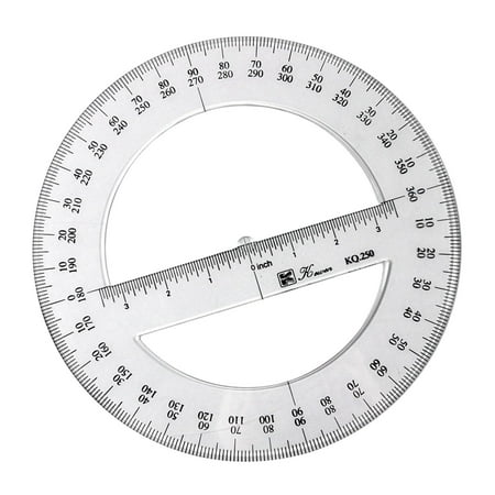 360 Degree Arm Ruler Template 9.8" Geometry Transparent Formwork Large ...
