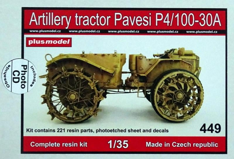 Plus Model 1:35 Gun Tractor Pavesi P4-100 Model 30A Resin PE Decal Full ...