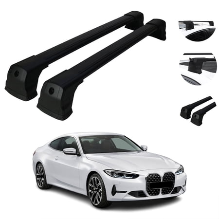 Roof Rack For BMW 4 Series G22 2021-2022 Cross Bars Carrier Alu Black 2 ...
