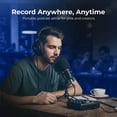 Zoom PodTrak P4next Podcast Recorder Bundle with 2x Zoom ZDM-1 Podcast ...
