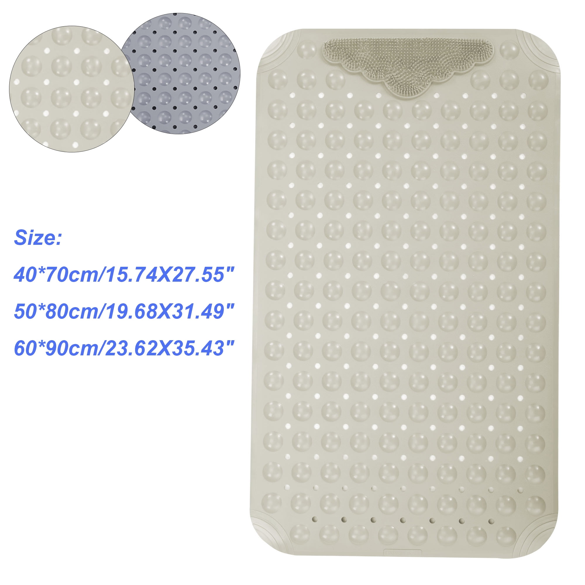 YouLoveIt Bath Tub Shower Mat Non Slip Bath Tub Mats ith Suction Cups ...
