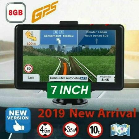 7 inch 8GB Sat Nav 256MB Car HGV GPS Navigation Free POI Maps Speed cam ...