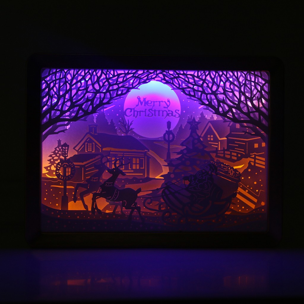 Couple Photographic Paper Sculpture Lamp DIY Creative Nightscape USB couple-photographic-paper-sculpture-lamp-diy-creative-nightscape-usb