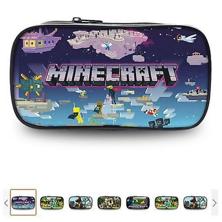 My World Minecraft Cube Large Capacity Pencil Pouch Stationery Pouch ...